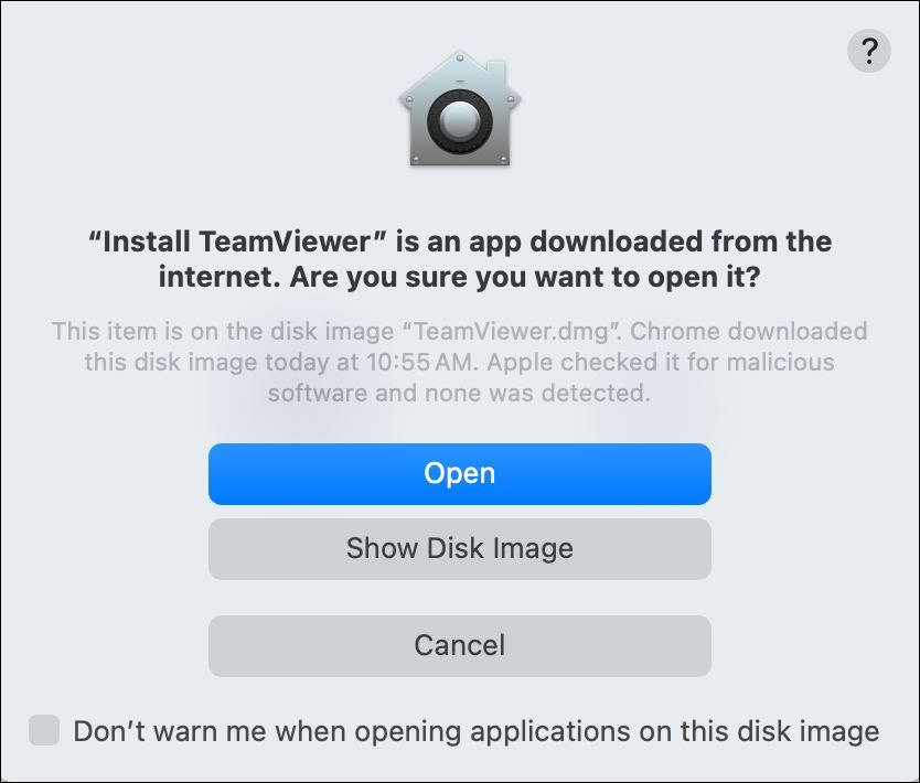 Remote installation with TeamViewer (MacOS) – EyeZy