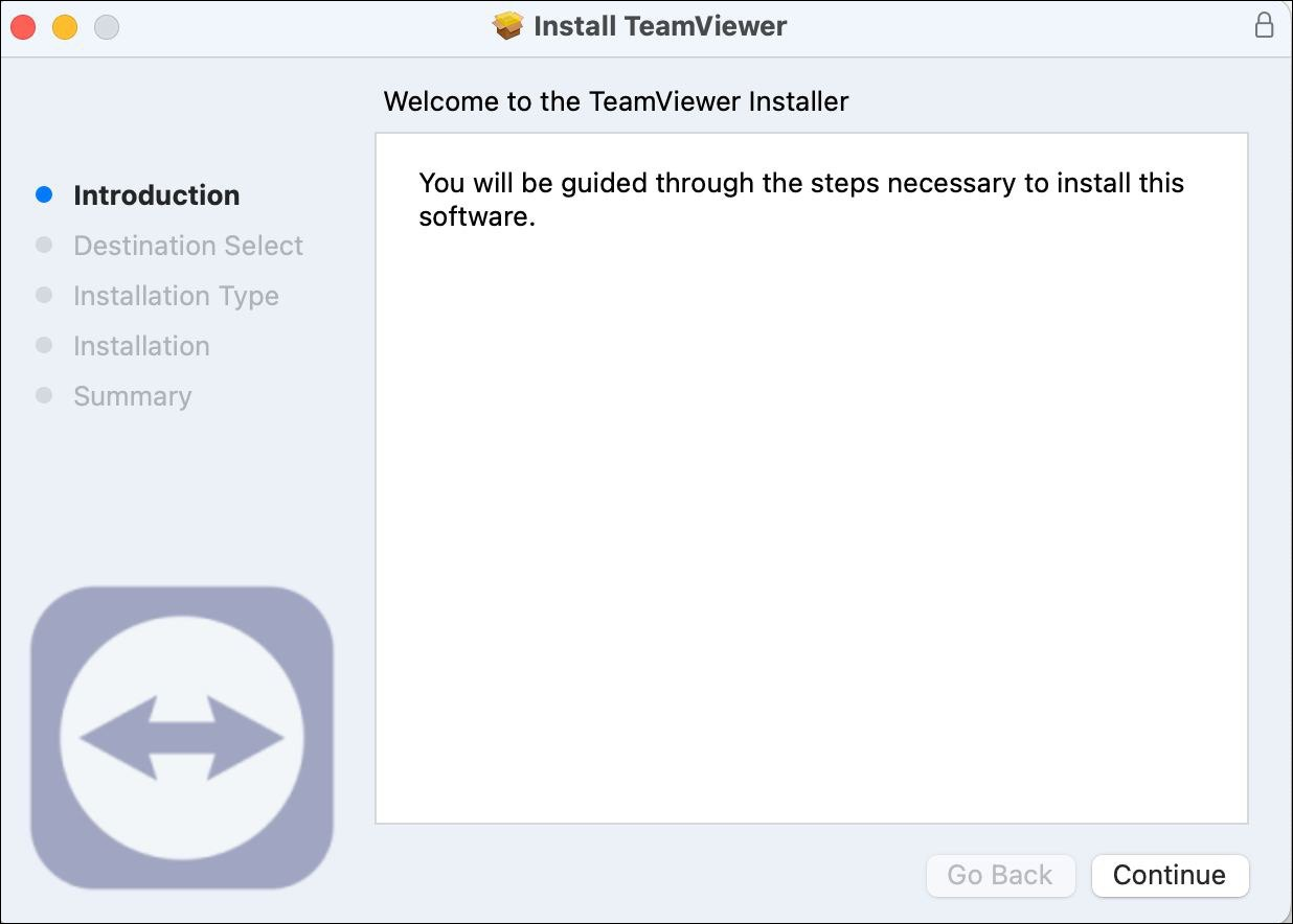 Remote installation with TeamViewer (MacOS) – EyeZy