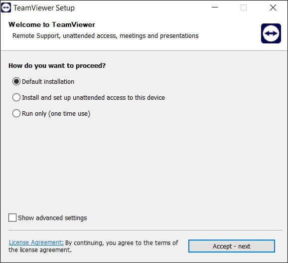 Remote installation with TeamViewer (Windows) – EyeZy