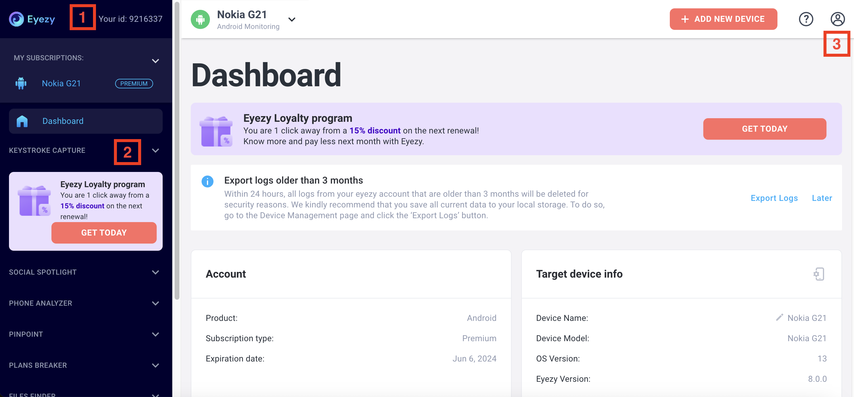 Eyezy Account Guidance – Eyezy