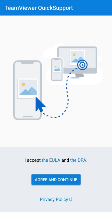 Instalação remota com QuickSupport (Android) – Socorro