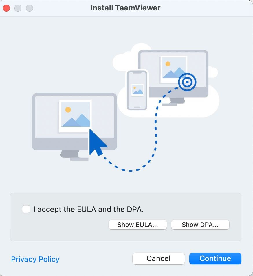 Installazione remota con TeamViewer (macOS) – Aiuto